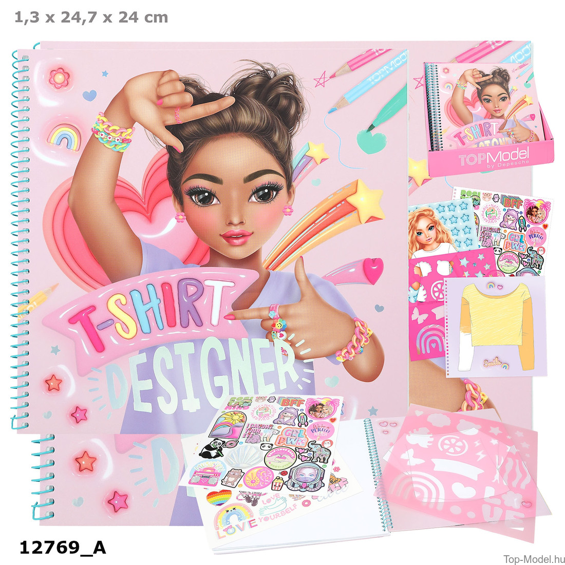 TOPModel Pólótervező lila - Kreatív színezők