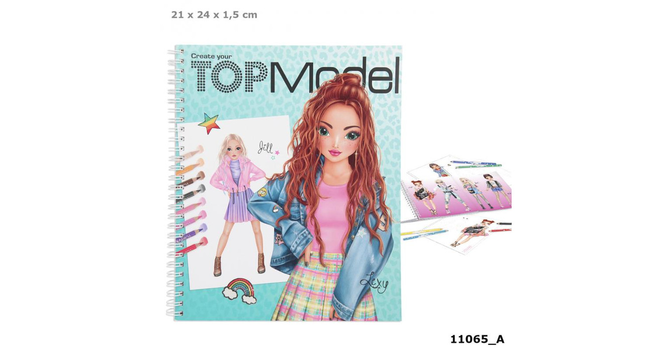 TOPModel kreatív ruhatervező könyv - Kreatív Színező